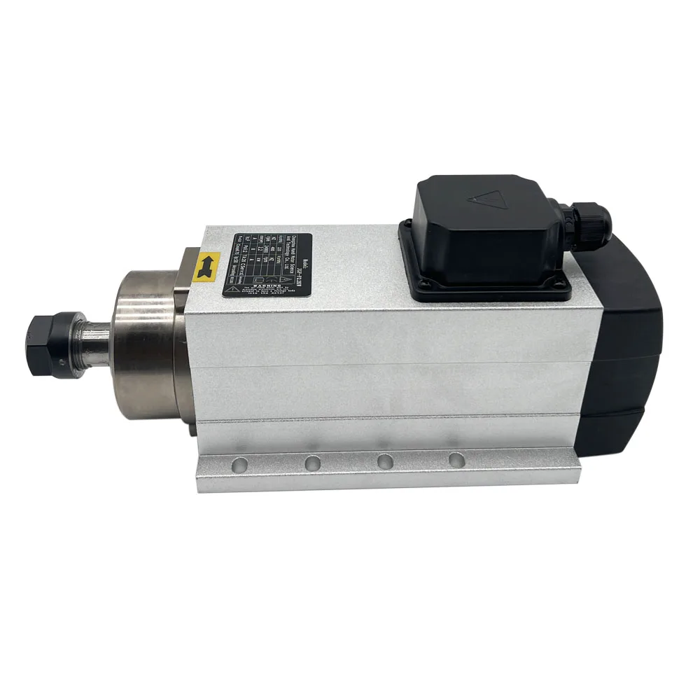 2.2kw Air Cooled Spindle Motor 220v 380v Er20 Wood Spindle Square For Cnc Milling Router Machine ...