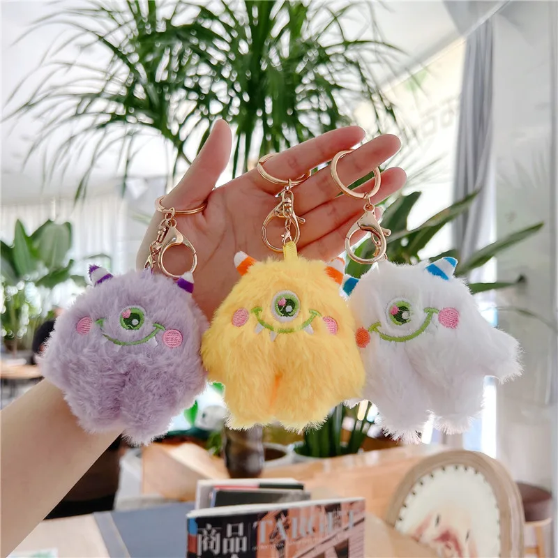 Wholesale Little Monster Girl Plush Keychains - Cute & Durable