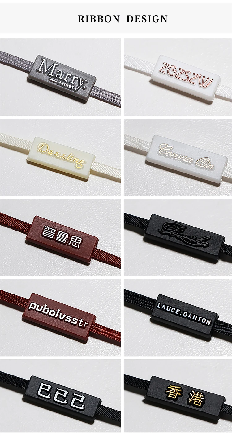 Customized Hanging Tags Ribbon Plastic Seal Tag - Buy Elastic String ...