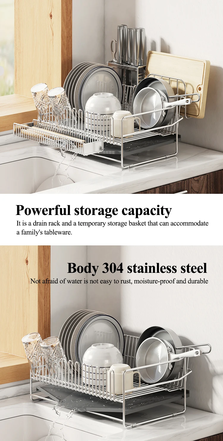 Stainless Steel Kitchen Corner Dish Rack Over Sink - Buy Stainless ...