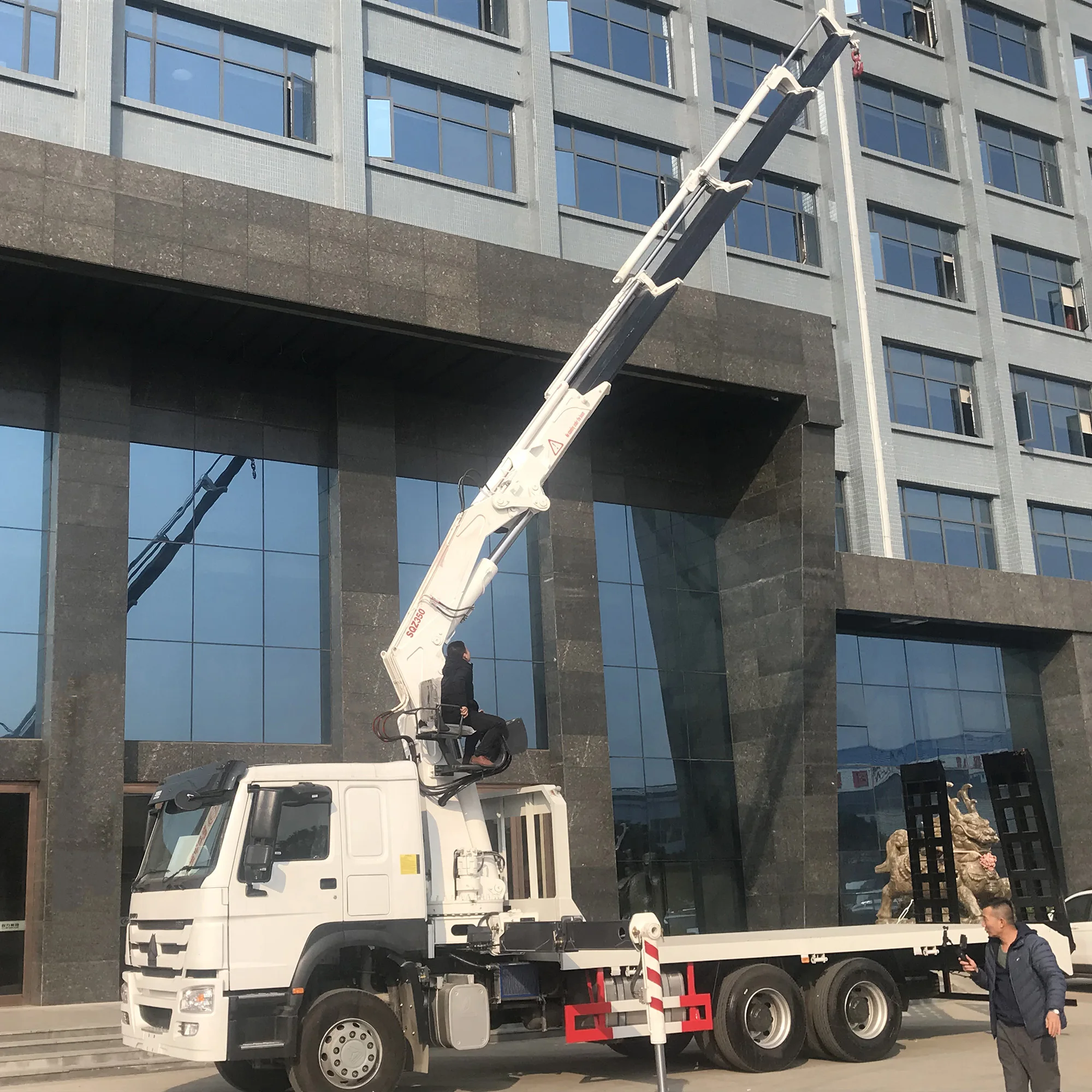 Heavy-duty 12 Ton Foldable Crane Hydraulic Knuckle Boom 14 Ton Lorry ...