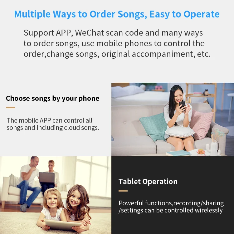 22" Wifi Touchscreen Jukebox 4T KTV Karaoke Player Set