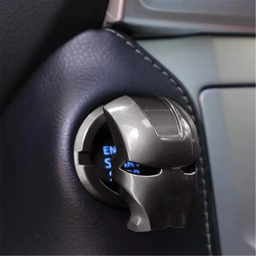 Iron Man Car Interior Accessories Ignition Protective Cover Universal ...