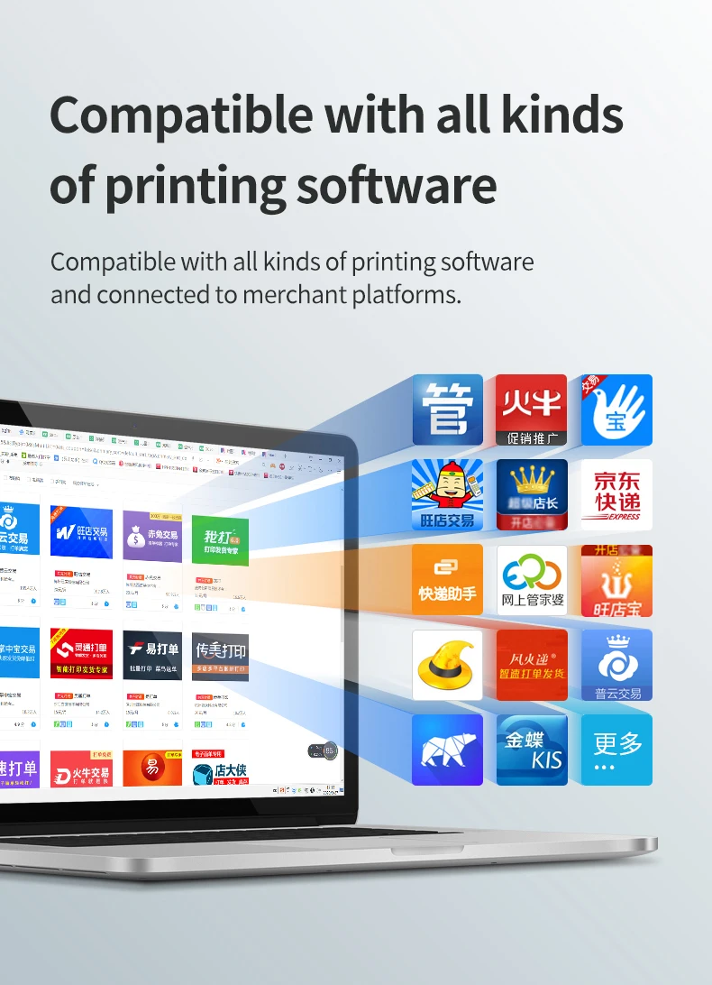 USB BT Shipping Label Printer - Efficient & Reliable
