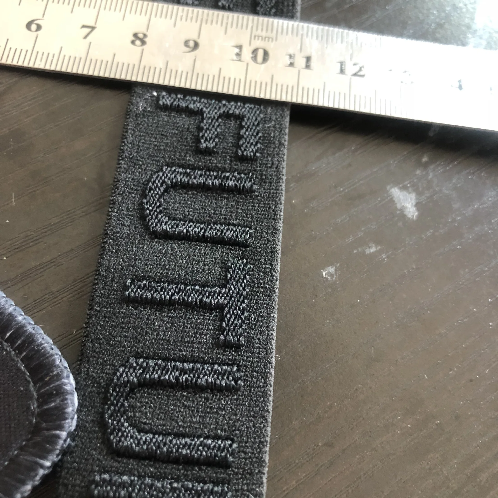 Custom Brand Embossed Weaving Logo Jacquard Woven Elastic Webbing Strap ...
