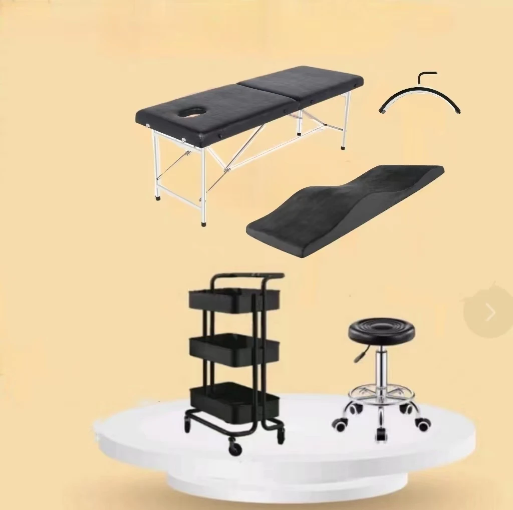 Beauty Salon Furniture - Eyelash Trolley & Massage Chair