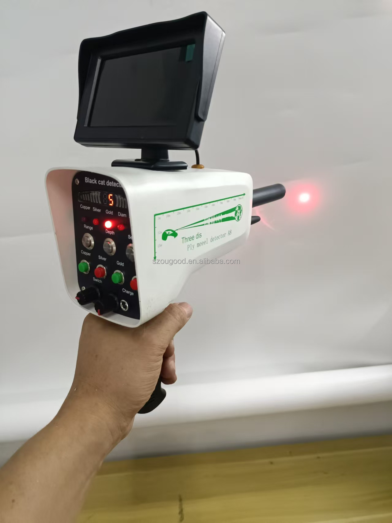 30m Depth, 1000M Range Black Cat Detector A8 LCD Display