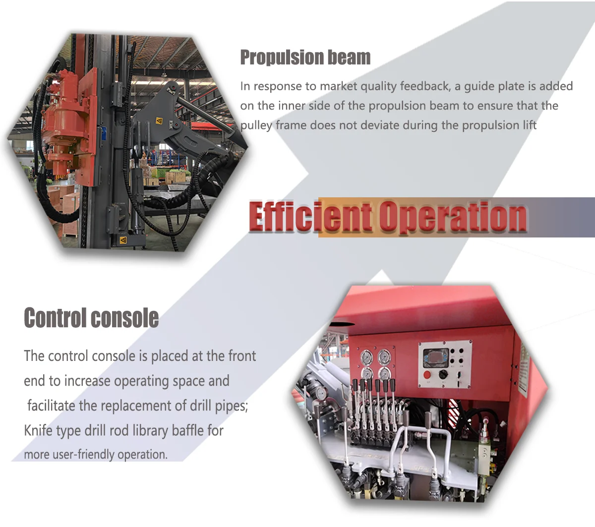 China 35m Diesel Engine Engineering Rotary Drilling Rig 78 kw Split DTH ...