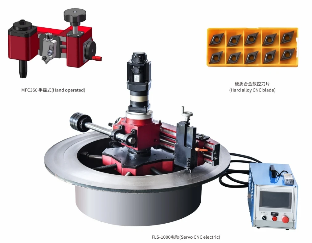 Flp-610 Pneumatic Flange Facing Machine Portable Id Flange Facer For 2 ...