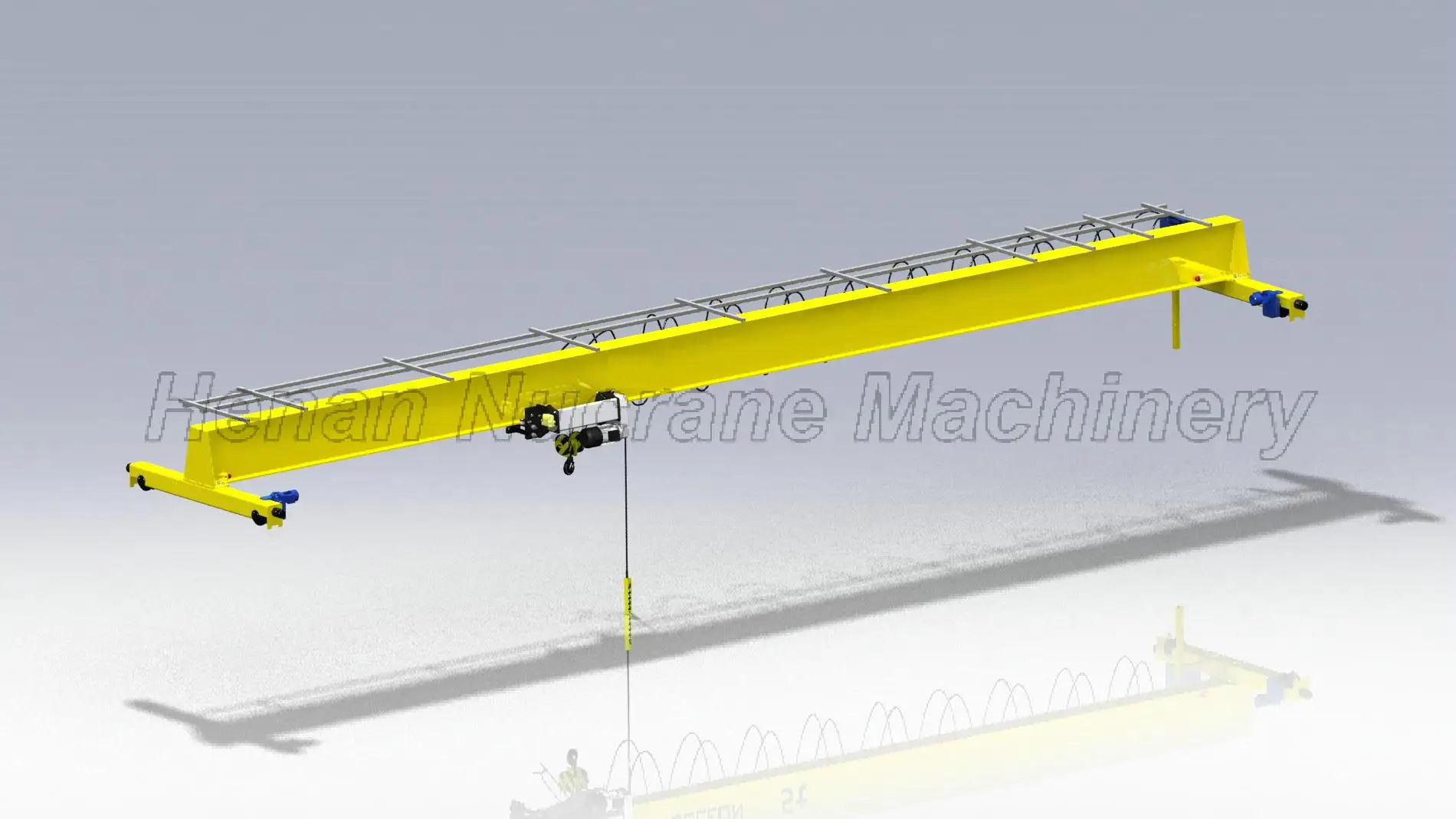 Monorail Steel Lifting 10 Ton Overhead Crane Workshop Single Girder ...