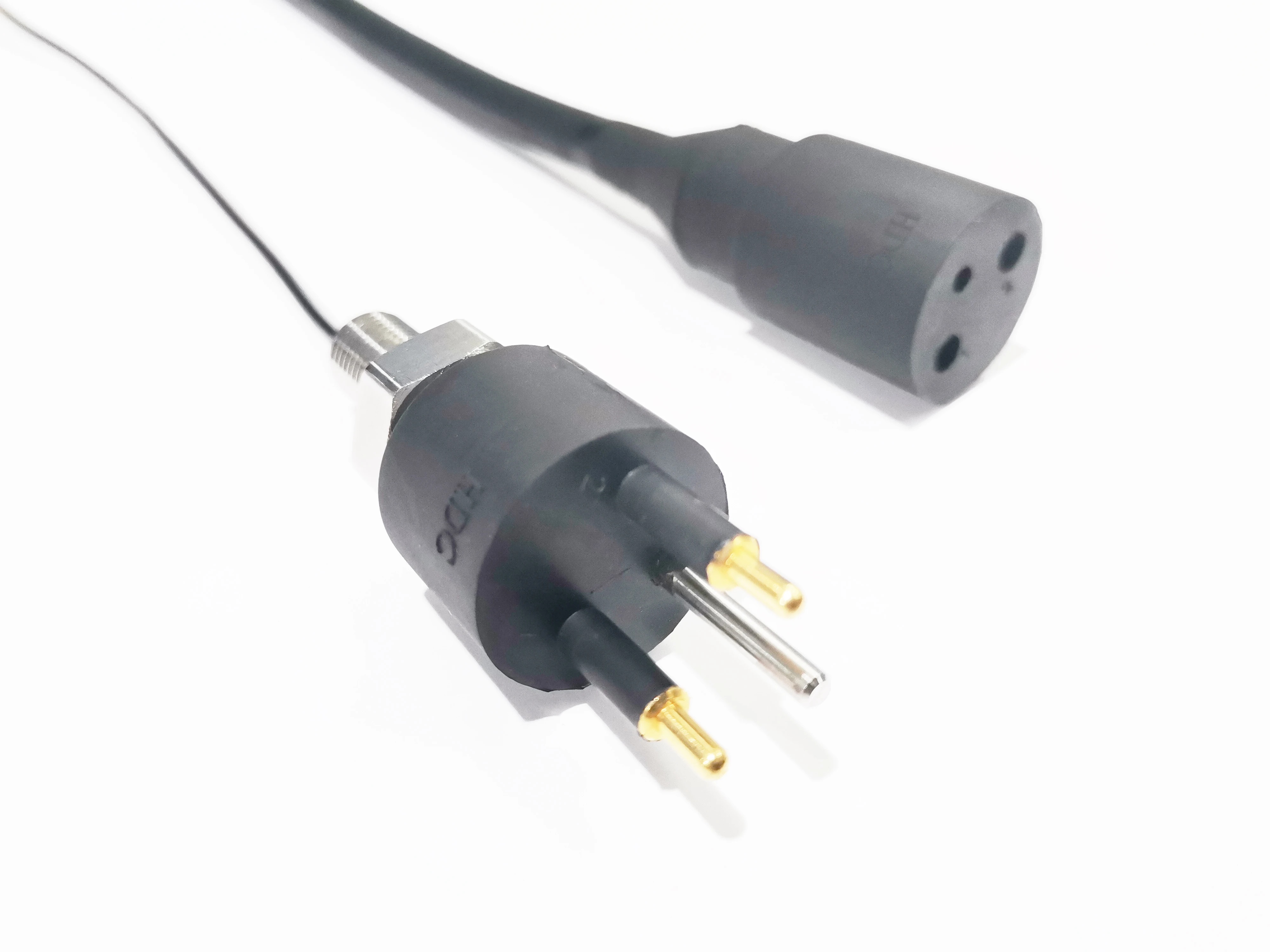 2 Pin Male Female Rubber Molded Connector Waterproof Connector 2 Cores ...