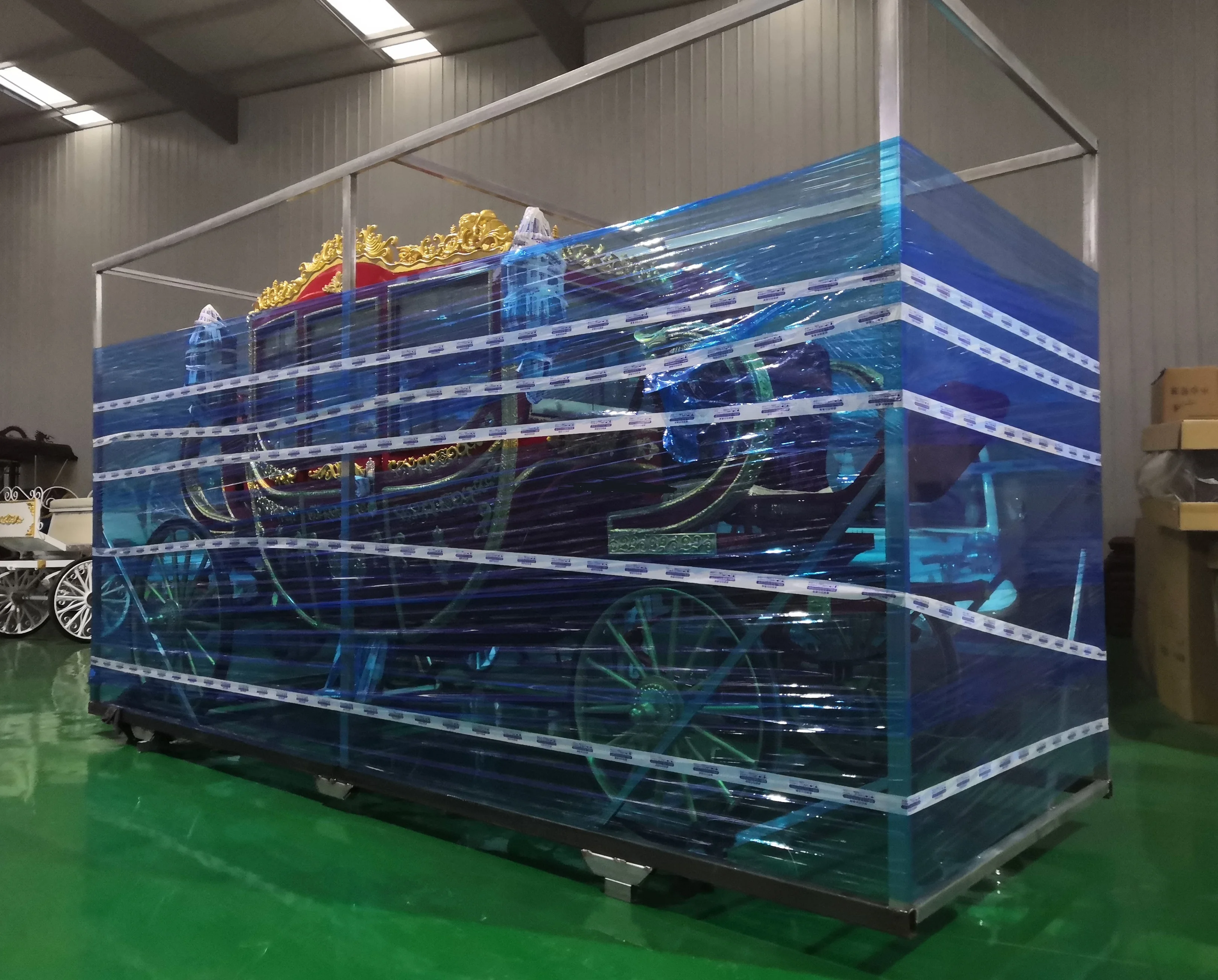 Black Luxury Royal Horse Carriage Marathon Retro Wedding Horse Cart 4 ...