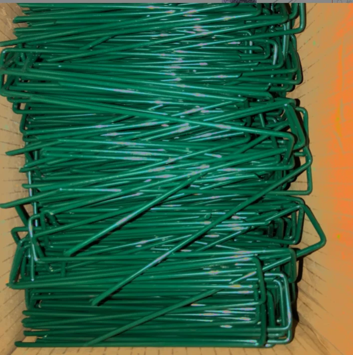 6 Inch Garden Stakes Galvanized Landscape Staples U-Type Turf Staples ...