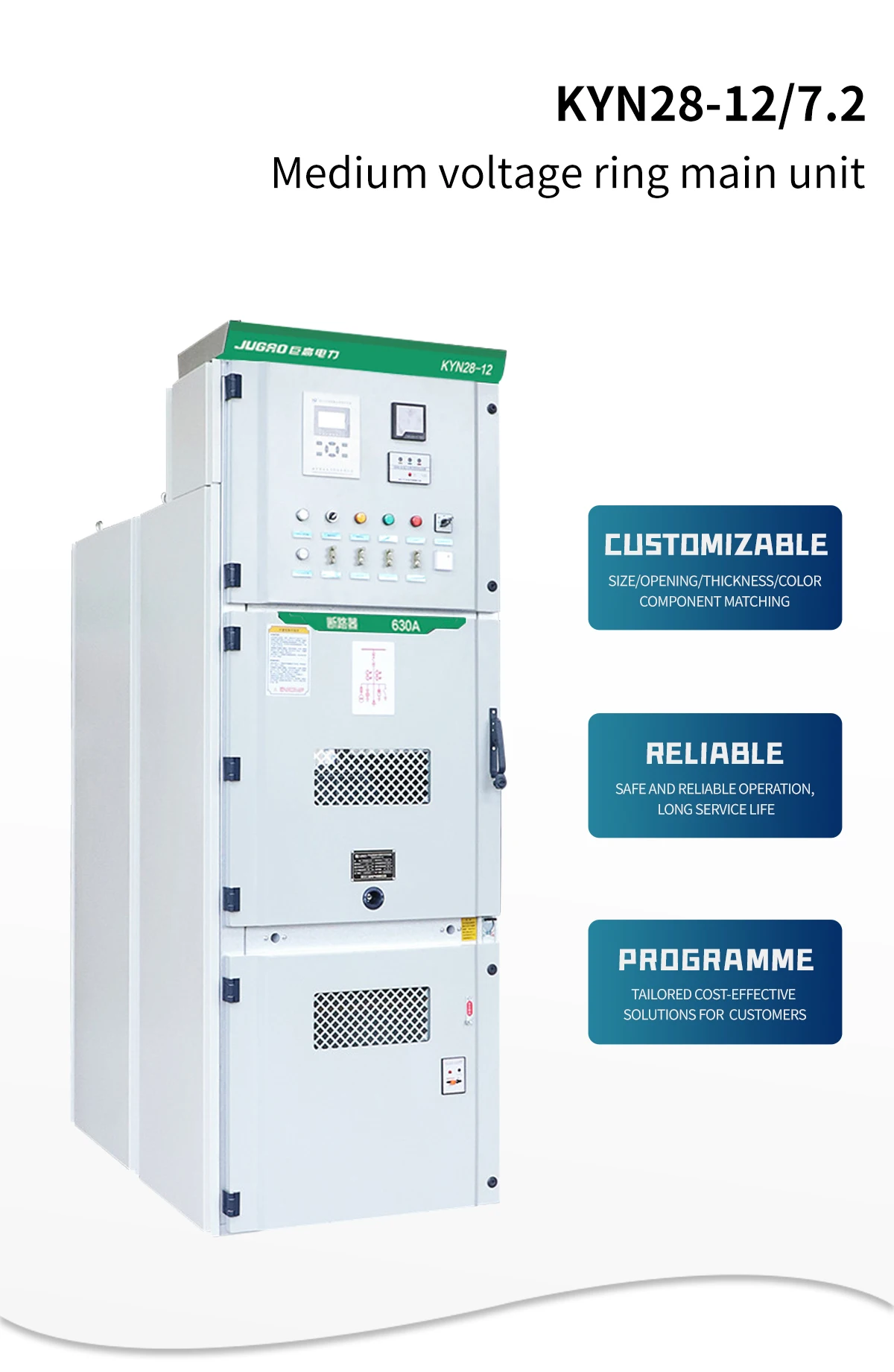 12kvenclosure Switchgear Electrical Panel Board Power Distribution Cabinet Kyn28-12 Mv Hv ...