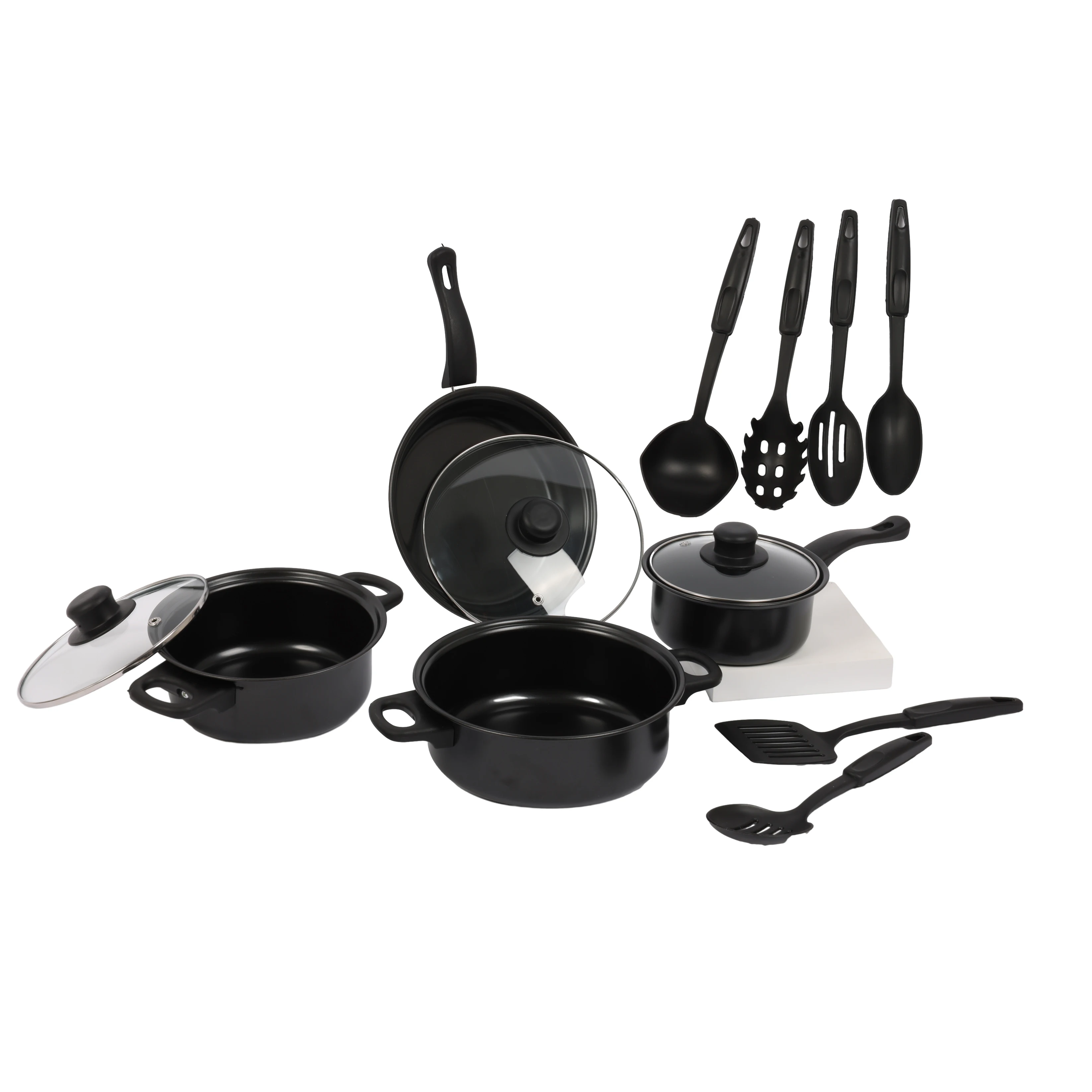 New Design Cookware Set Coating Granite Cookware Set With Silicone ...