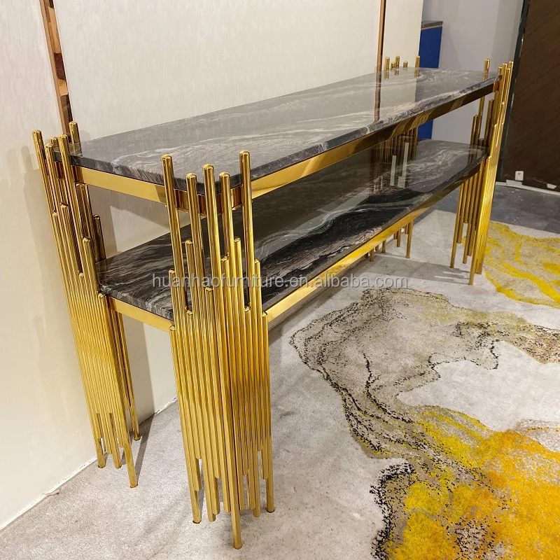 Modern Cheap Console Tables Luxury Living Room Hallway Furniture Gold ...