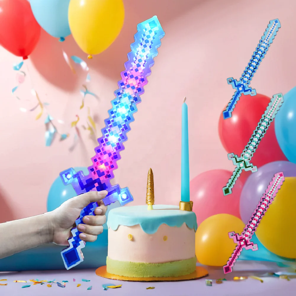 Factory Wholesale 15" LED Pixel Sword with Sound 6 LEDs Saber ...