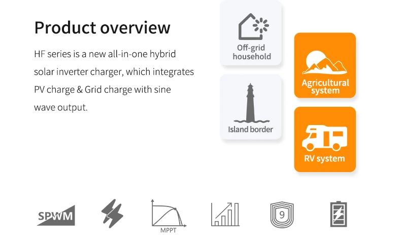 SRNE 5KW Hybrid Solar Inverter - Efficient off-Grid System