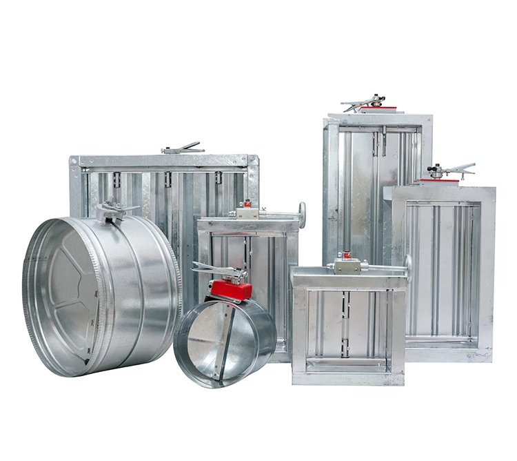 Manual Risk Control Ventilation Duct Damper Design Circular Fire Damper ...