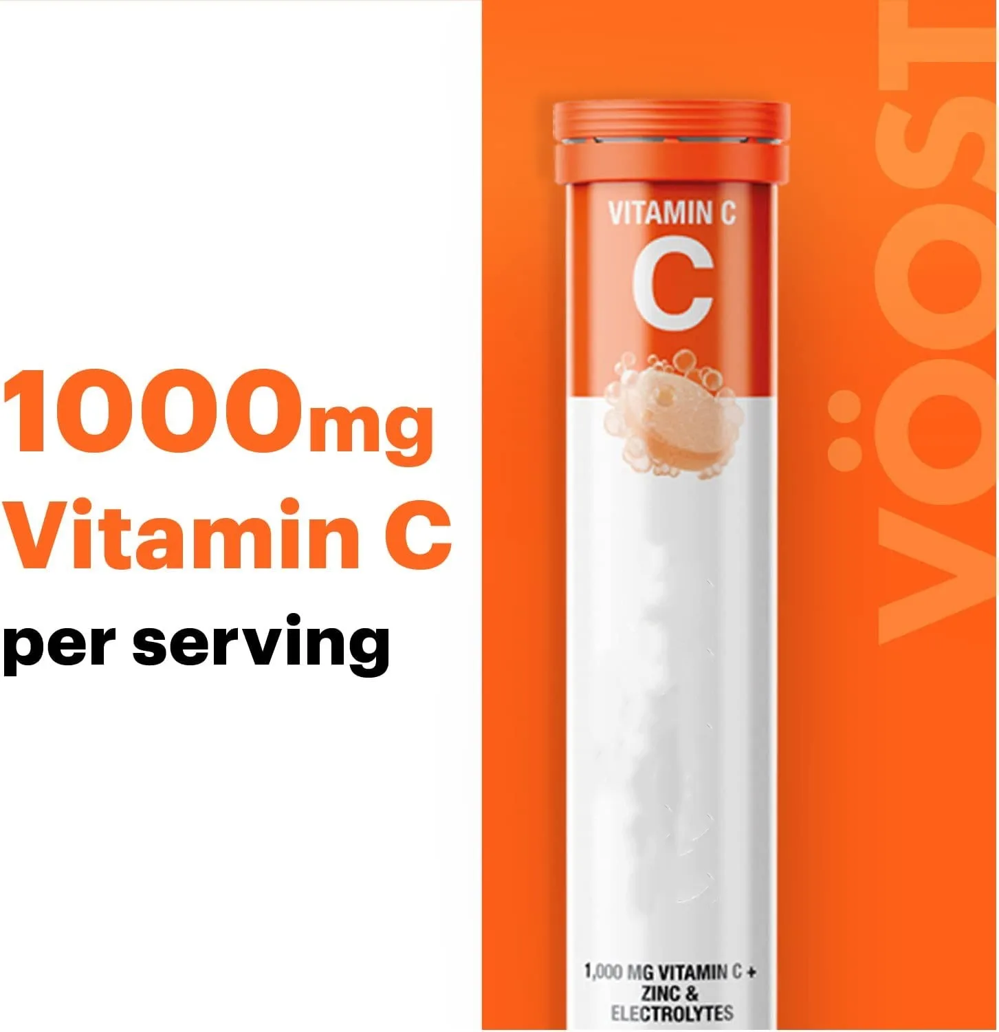 Vitamin C 1000 Mg Effervescent Vitamin Beverage Tablets Containing Zinc ...