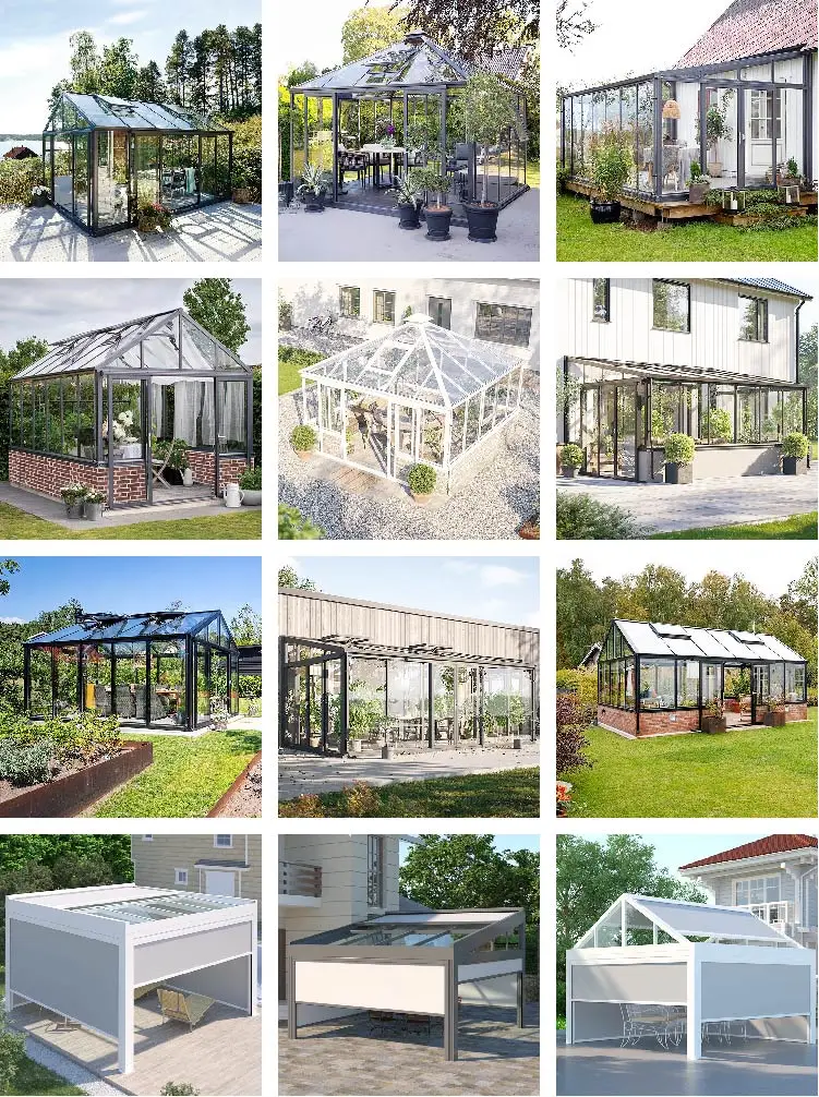 Aluminium Glass House House Prefabricated Homes Sunrooms Glass Houses ...