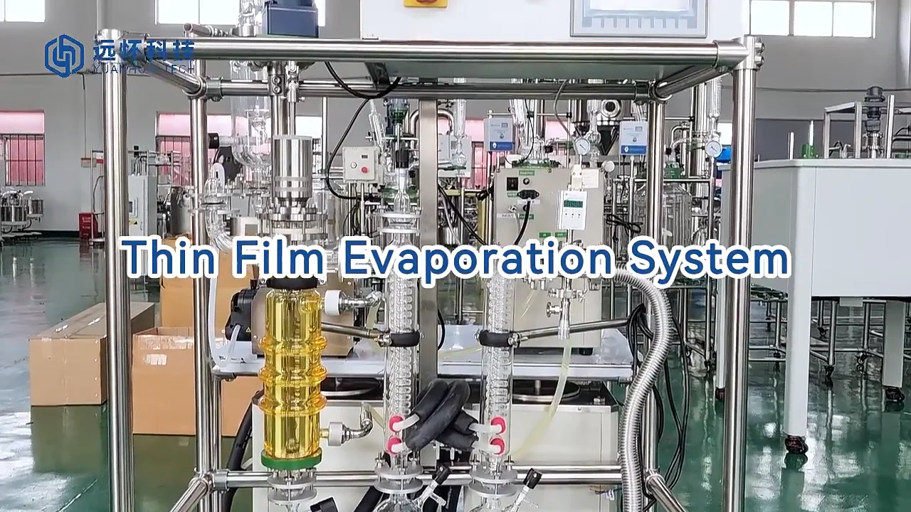 Thin Film Evaporation System Steam Distillation Purification Chemicals ...