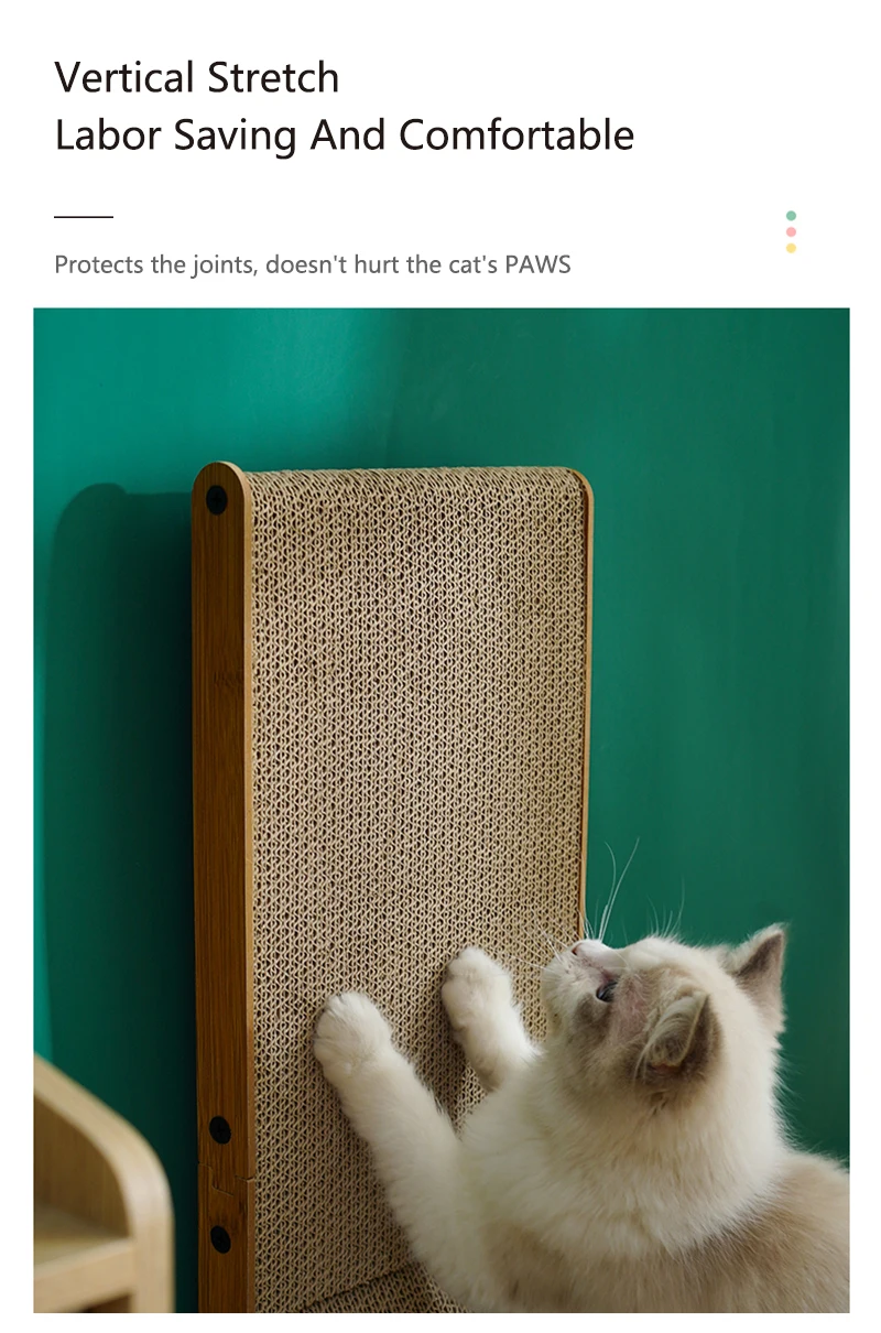 L-shaped Cat Scratching Board Can Play And Scratch Precision Corrugated ...