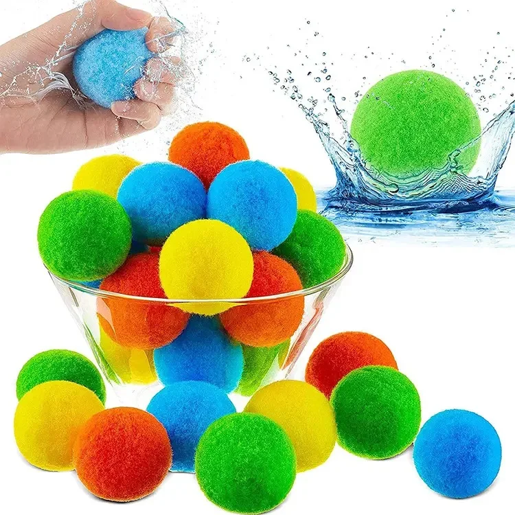 Water Bomb Splash Ball Reusable Water Bomb Balloon 12 Pack Quick Fill ...