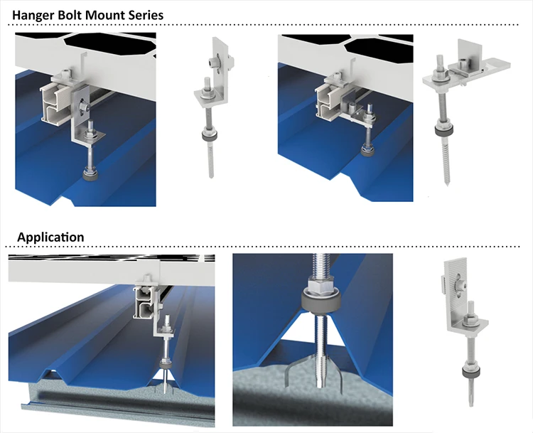 Corigy Easy Installation Double Tread Hanger Bolt Tile Roof Solar ...