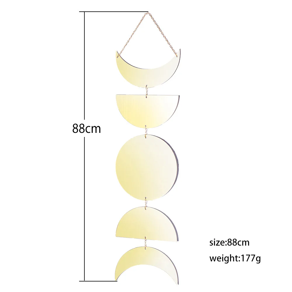 Interior Design Moon Phases Decorative Mirrors Boho Room Decor Bohemian ...