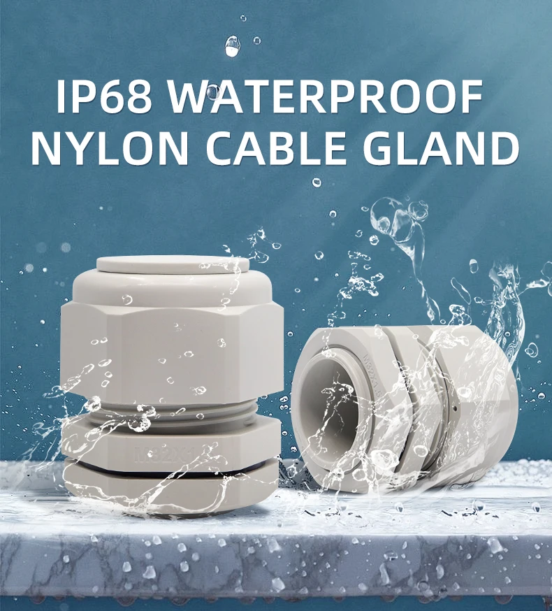 Customized Nylon Cable Gland Black/grey M12 M18 M32 M50 M72 Explosion ...