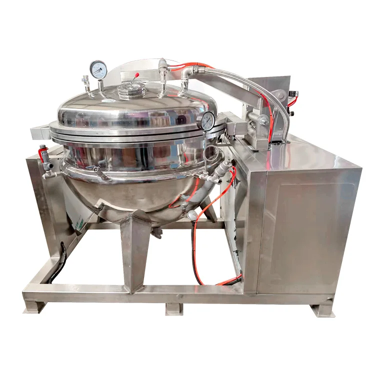 500L 1000L industrial electric Vacuum sugar boiling Machine vacuum ...