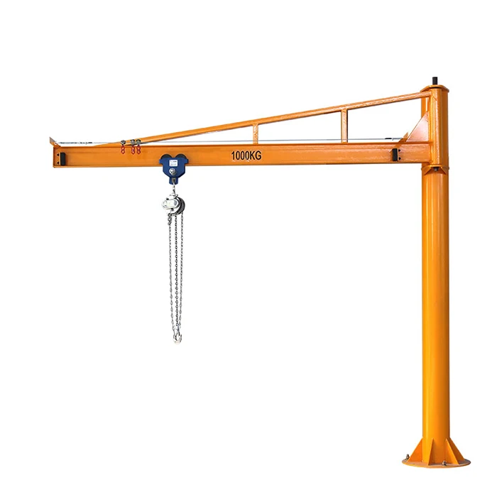 360 Degrees Rotating Jib Crane Single Beam Cantilever Crane Jib Crane With Pneumatic Lifting ...