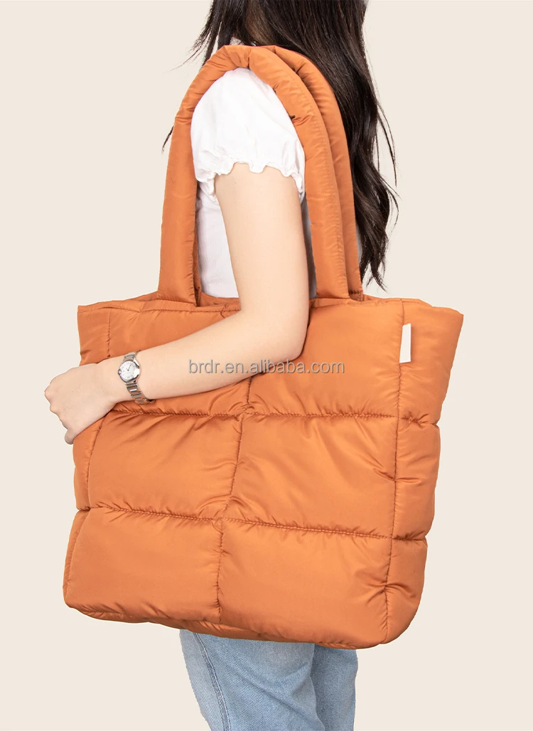 Quilted Puffy Handbag - Versatile & Stylish All-Season Carrier
