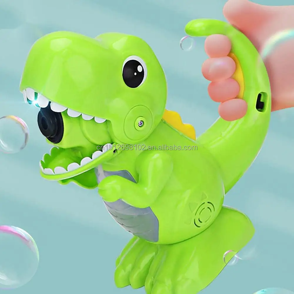 Dinosaur Bubble Blowing Toy Outdoor Automatic Blowing Bubble Set Toy Electric Dinosaur Bubble ...
