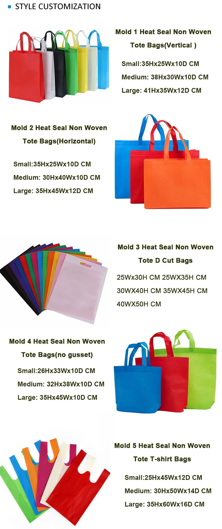 Customized Reusable Fabric Nonwoven Grocery Shopping Bags Gold Gift ...