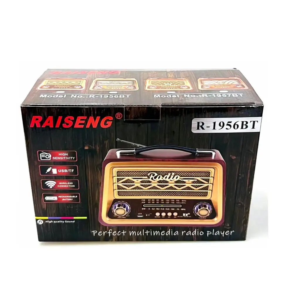 Big Size Ac Powered Wooden Retro Usb Radio Am Fm Sw Portable Old Style ...