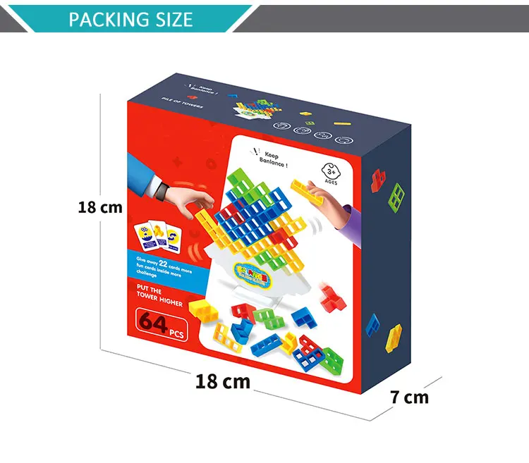 Hot Sale Stacking Blocks Balance Toys Kids Board Games Building Toy ...
