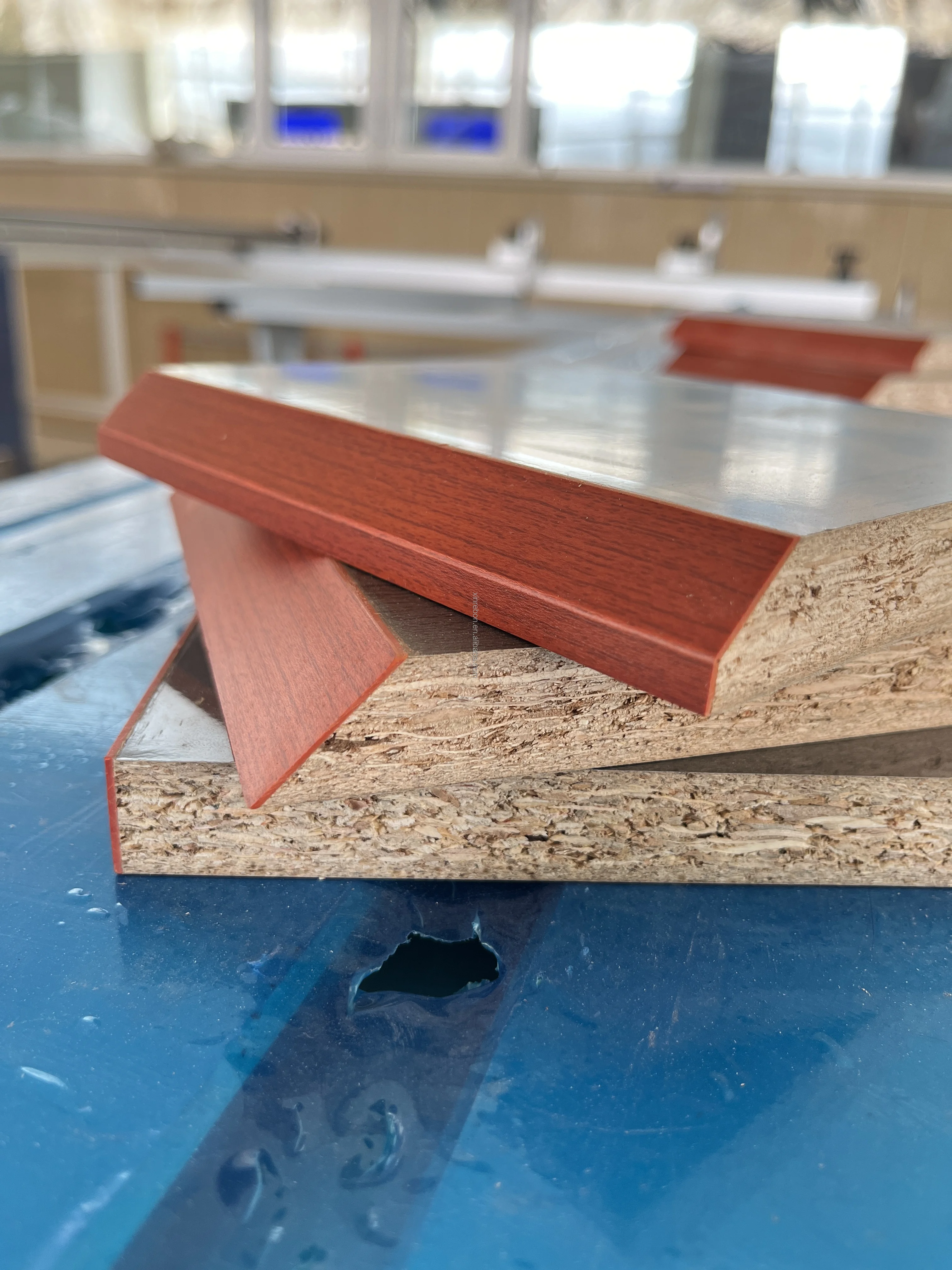 45 Degree Bevel Edge Bander Fully Automatic J C Shape Soft Forming Edge ...