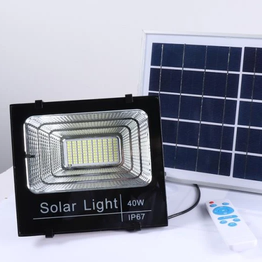 High Quality Ip65 Solar Powered Remote Slim Outdoor Floodlight 50w 100w ...