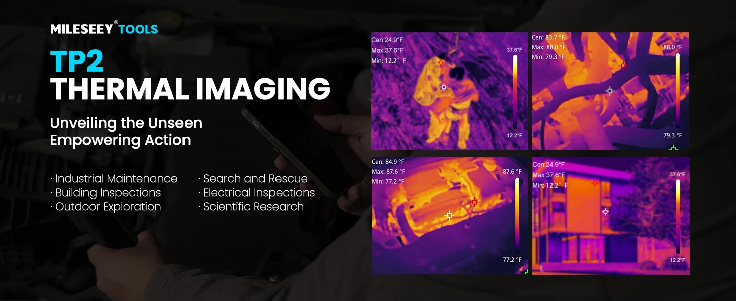 Mileseey TP2 Plus - Efficient Troubleshooting with Thermal Imaging