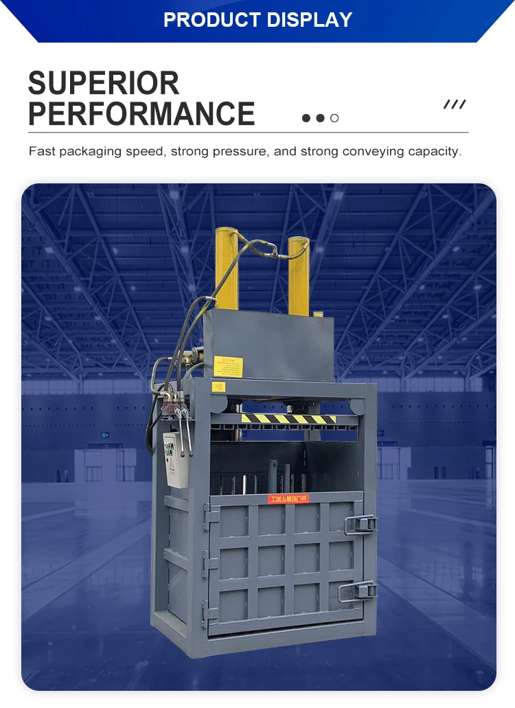 Industrial Vertical Compression Plastic Baler Carton Compress Bale ...