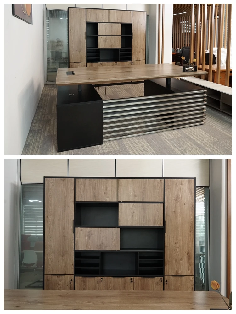 CEO Boss Executive Office Table and Chair Set - Adjustable & Modern