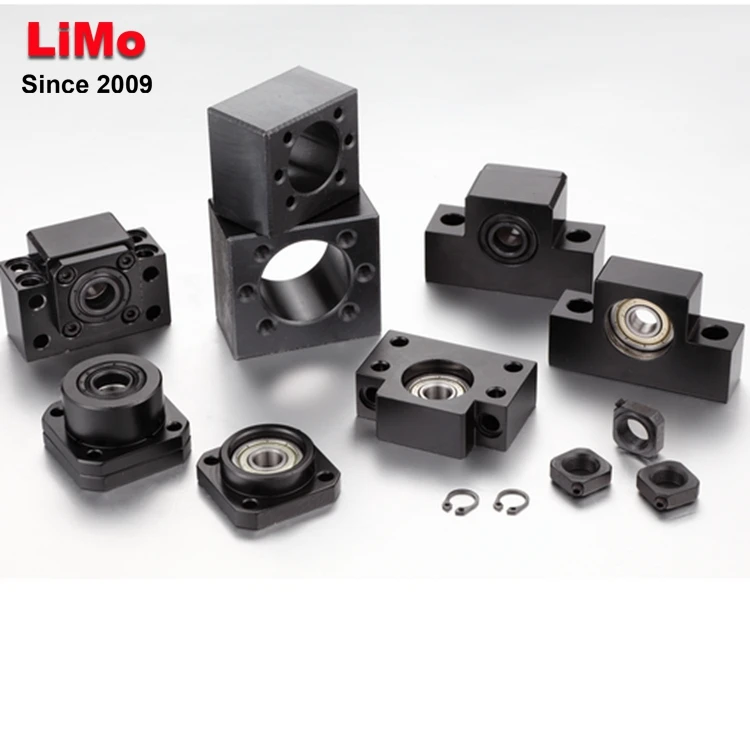 Fixed Side+floated Side Ball Screw End Supports Bearing Block Bk10 Bf10 ...
