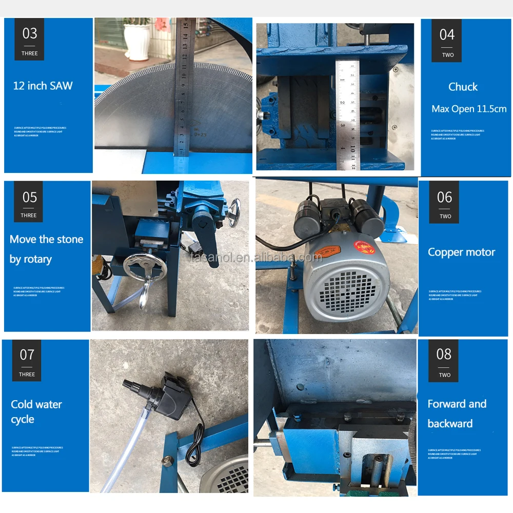 12inch Lapidary Machine - Automatic Gem Cutting Tool