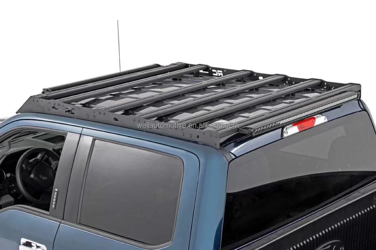 Popular Off-road Parts Aluminum Alloy Roof Rack Aftermarket Black Roof ...