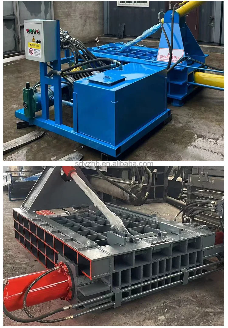 Heavy Duty Scrap Metal Compactor Press 180T Iron Baler Scrap Car Baling ...