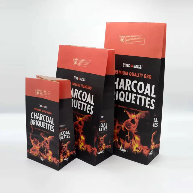 Charcoal Briquettes Paper Bags - Customized & Recyclable