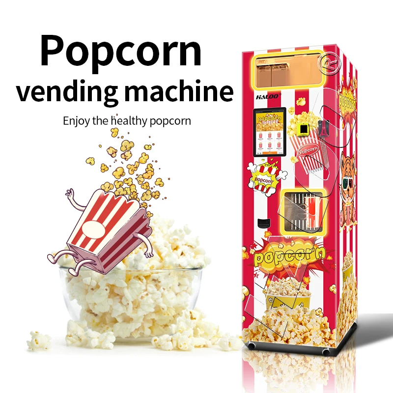Haloo Pop Corn Maker Automatic Multi Flavored Ball Shape Popcorn ...