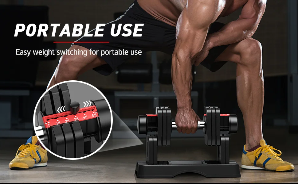 25kg Adjustable Dumbbells - Versatile Home Workout Equipment